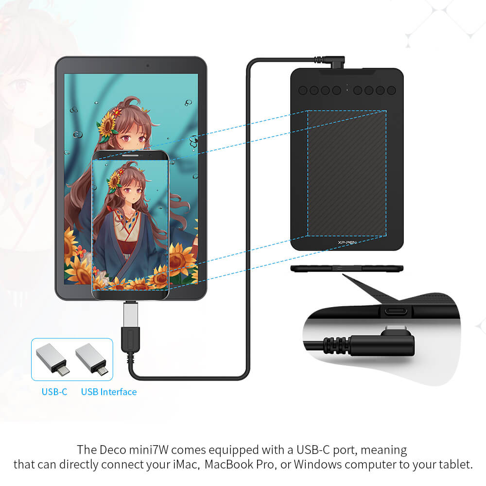 Deco mini 7 Wireless Portable Digital Art Tablet | XP-Pen official Store