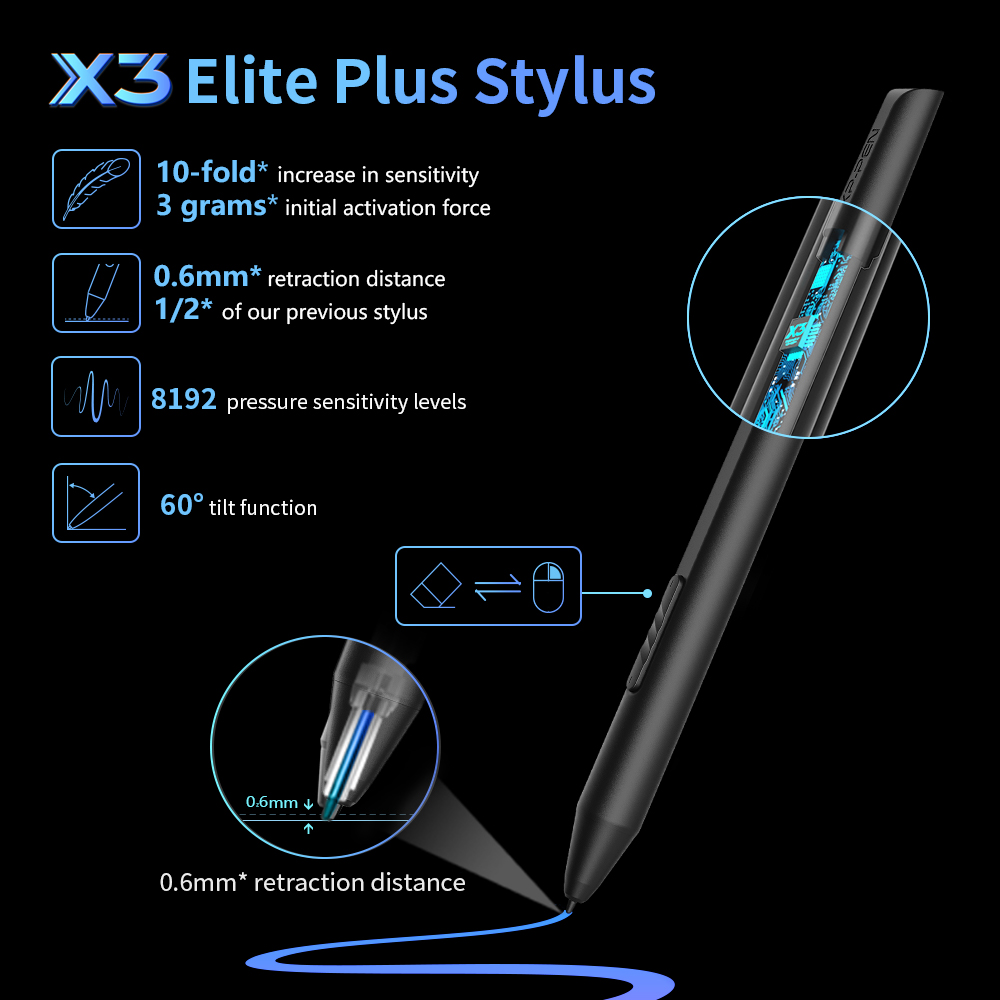 X3 Elite Plus Stylus | XP-Pen official Store