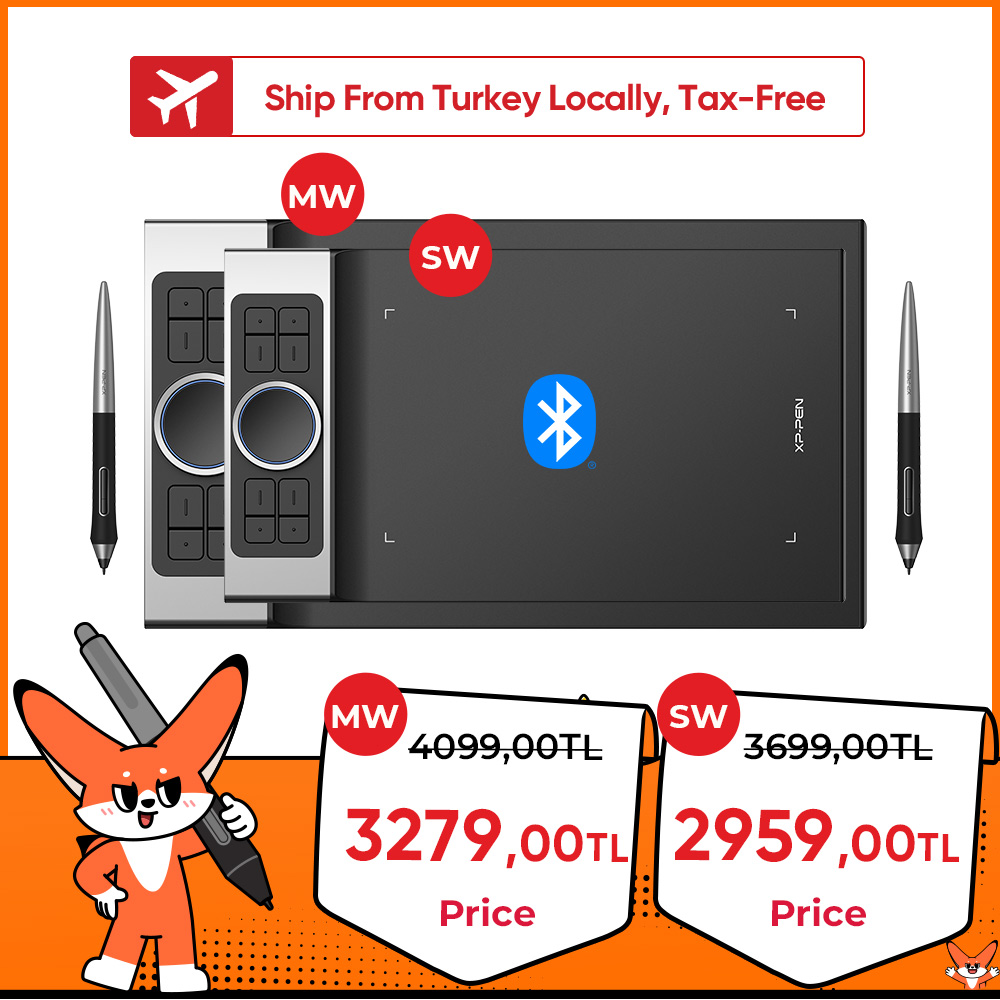 Deco Pro SW/MW Bluetooth wireless Drawing Tablet | XP-Pen official Store